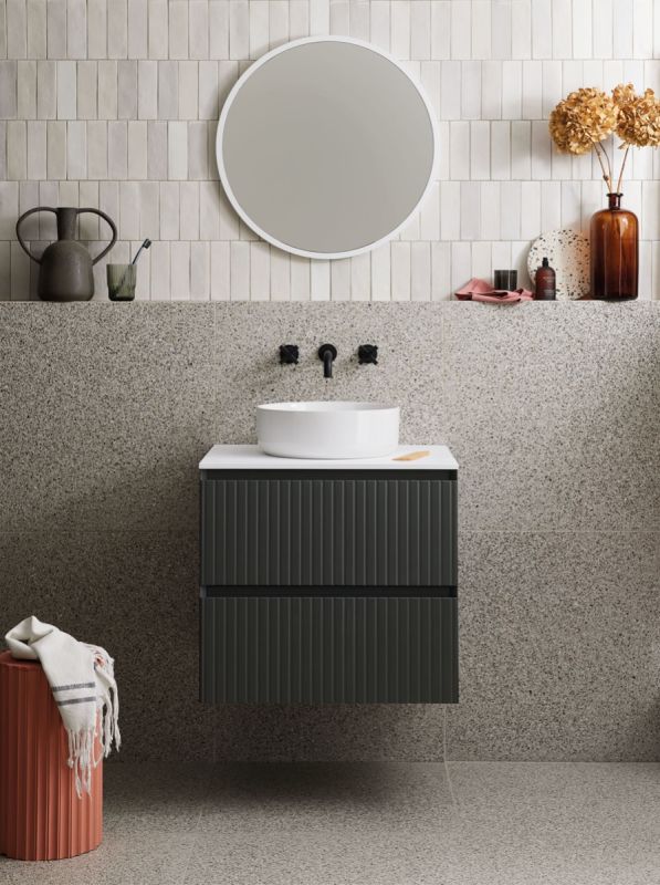 Loop - Wall Hung 2 Drawer Bathroom Cabinet - 60cm