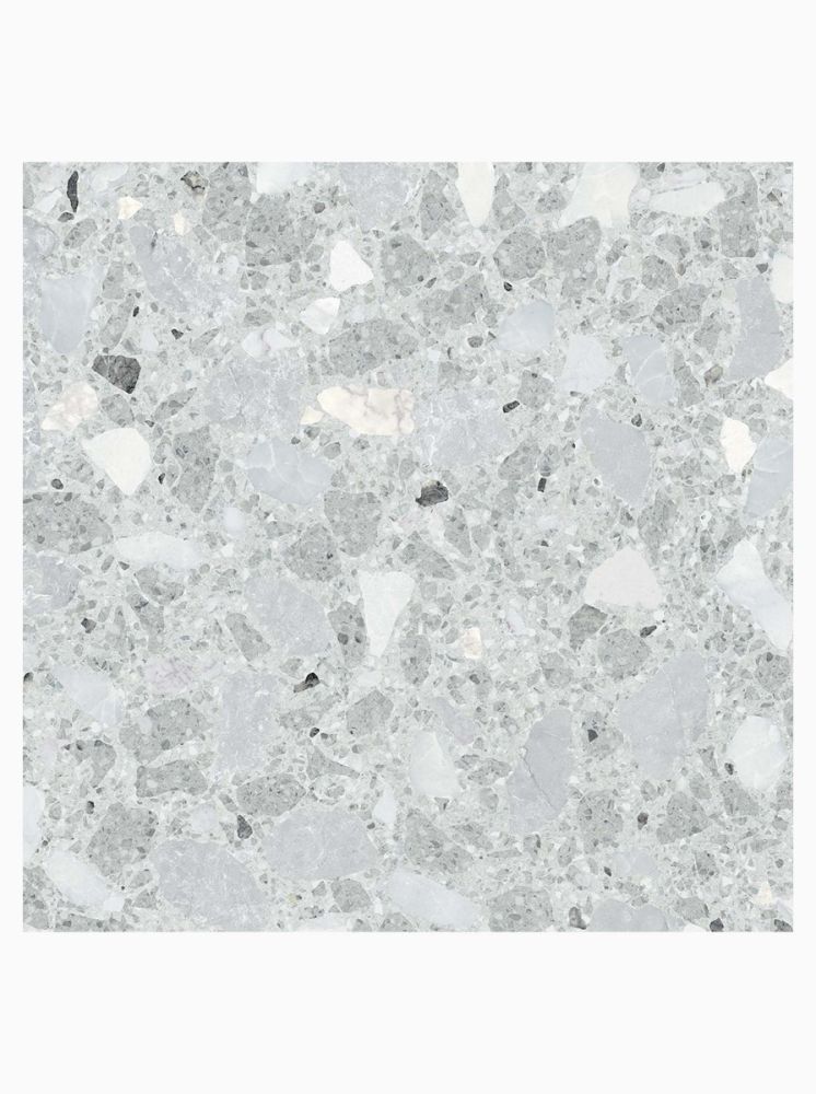 Chunk Grey Big Chip 80x80cm | Terrazzo Style Porcelain Tile