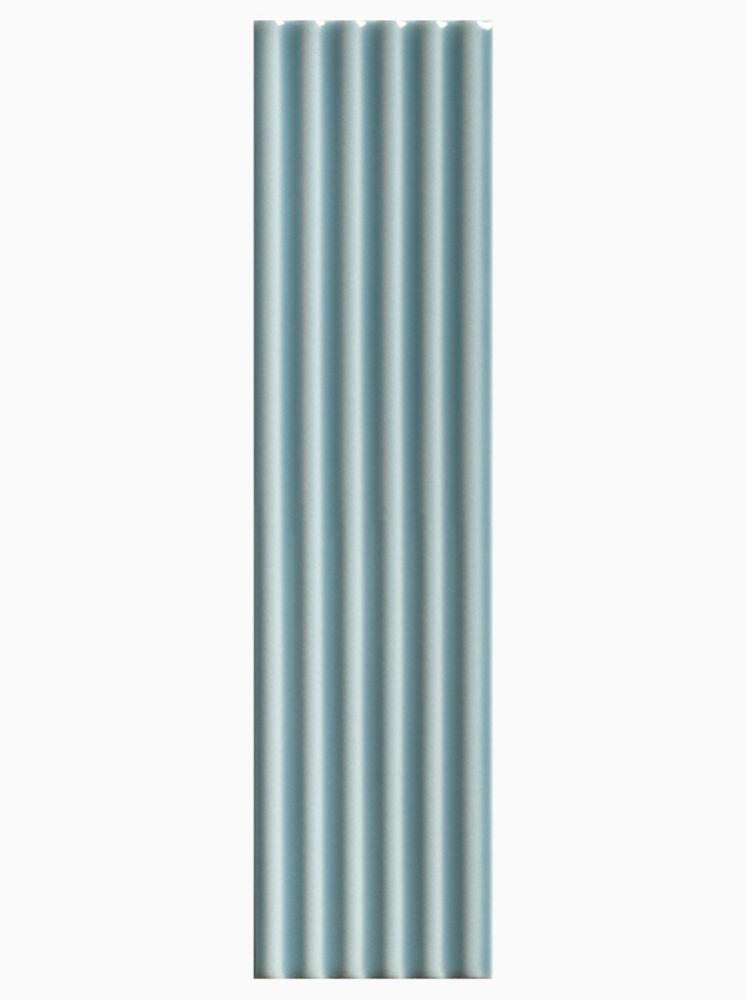 Corrugation Blue Ripple | Glazed Fluted Wall Tile