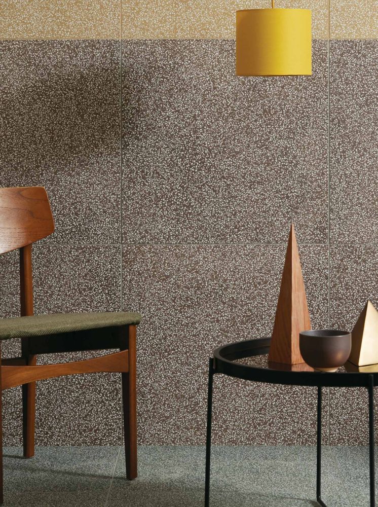 Diavoletti Moka 60x60cm | Brown Terrazzo Effect Porcelain Tile