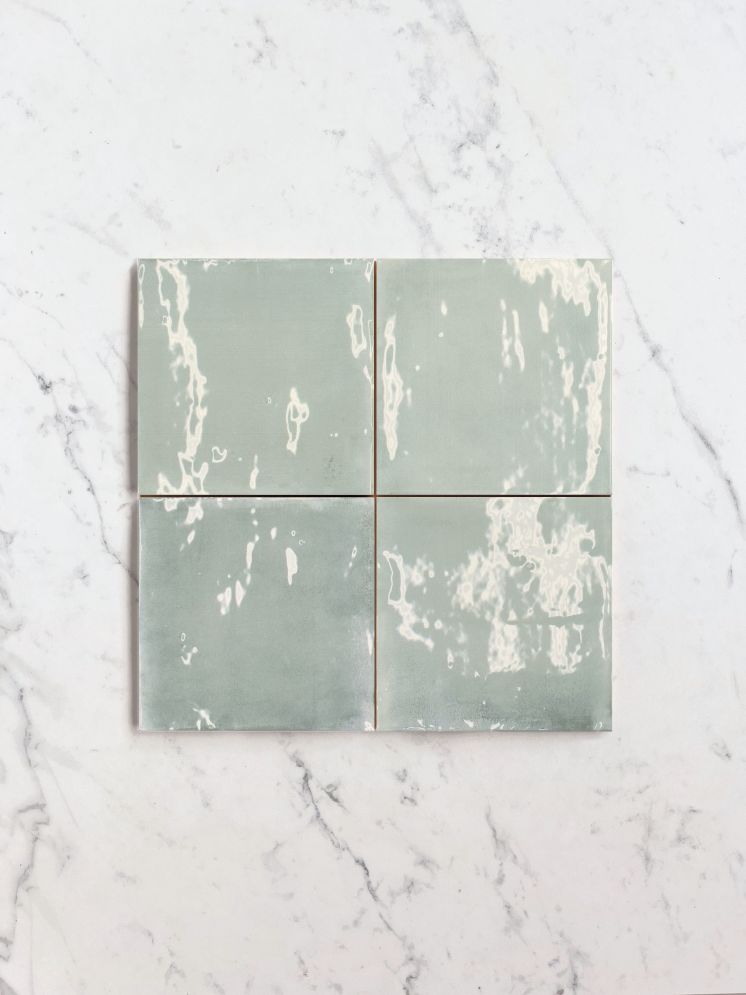 Fellini Oliva Gloss Square 12.5x12.5cm | Off White Zellige Style Wall Tile