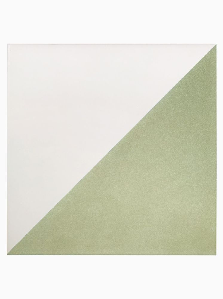 Semaphore Britannic 20x20cm | Green Patterned Porcelain Tile