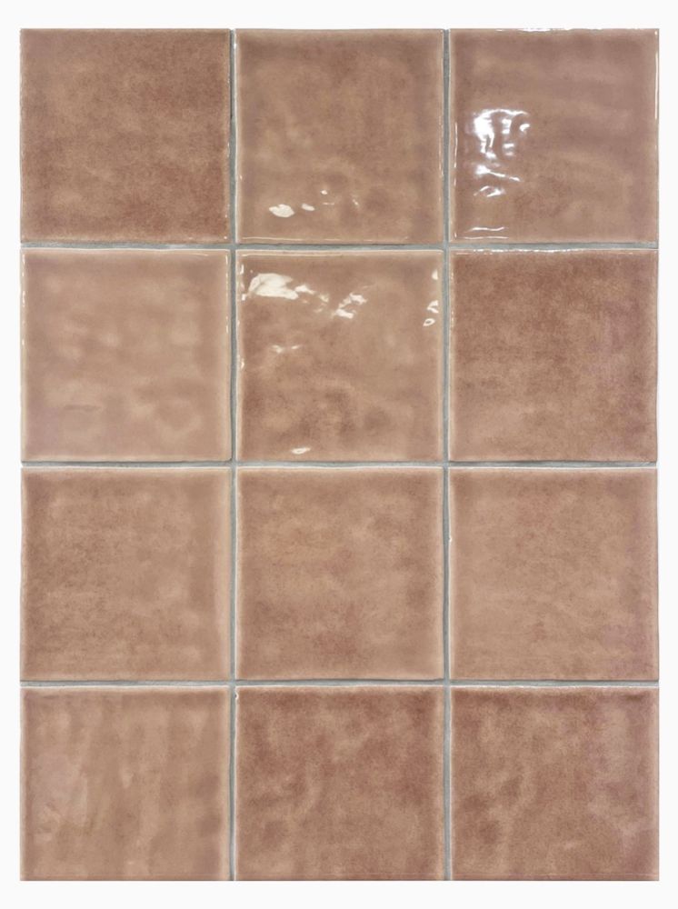 Tan-Tan Brick 10x10cm | Terracotta Zellige Style Wall Tile
