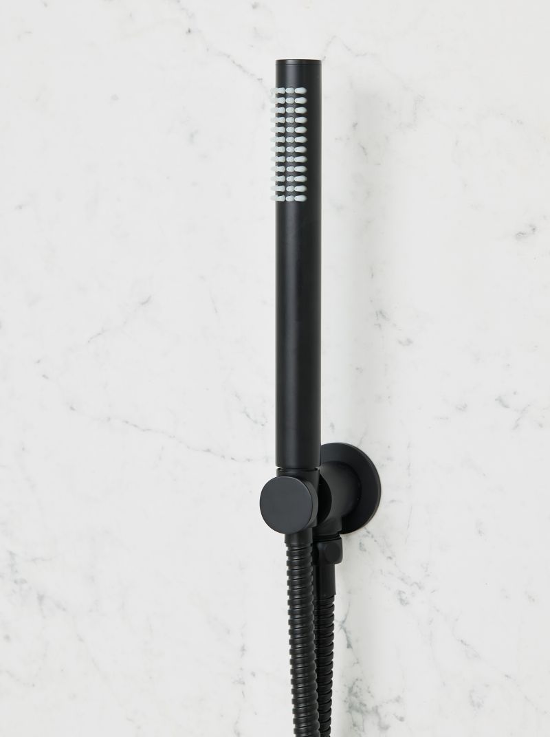 Bournbrook Hand Held Shower and Hook Matt Black