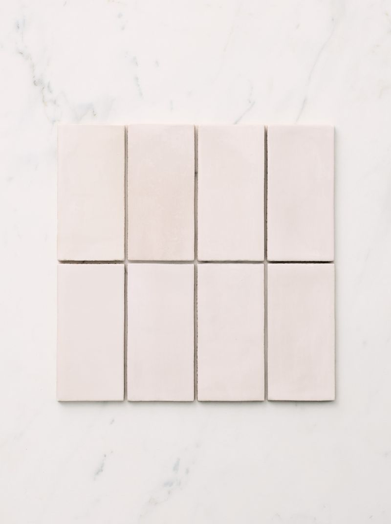 Bungalow 22 Moorish White Small Brick | White Glazed Metro Wall Tile