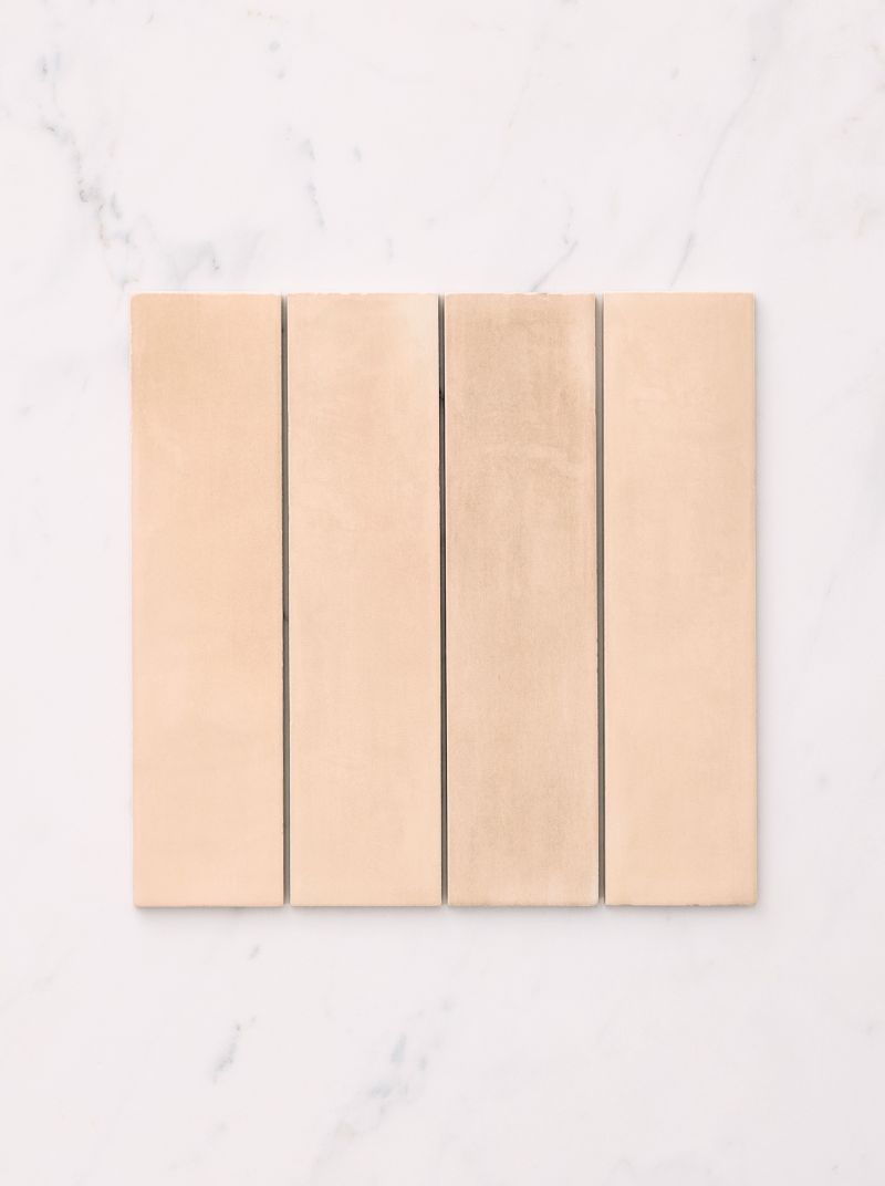 Bungalow 22 Peach Cocktail Long Brick | Peach Glazed Brick Wall Tile