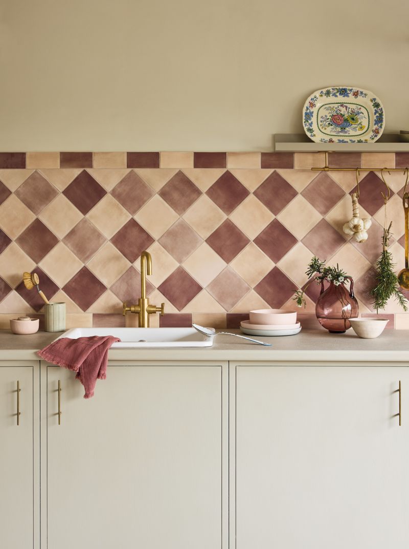 Bungalow 22 Pink Palace Square | Pink Glazed Square Wall Tile