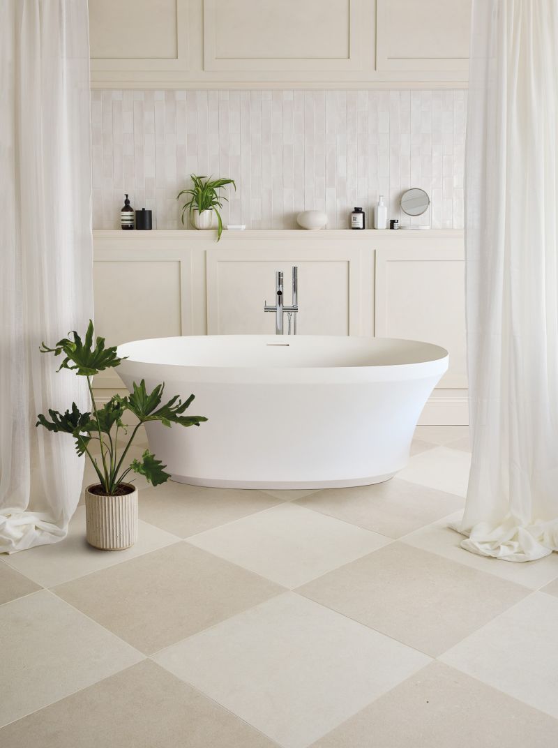 Flute MarbleForm Freestanding Bath