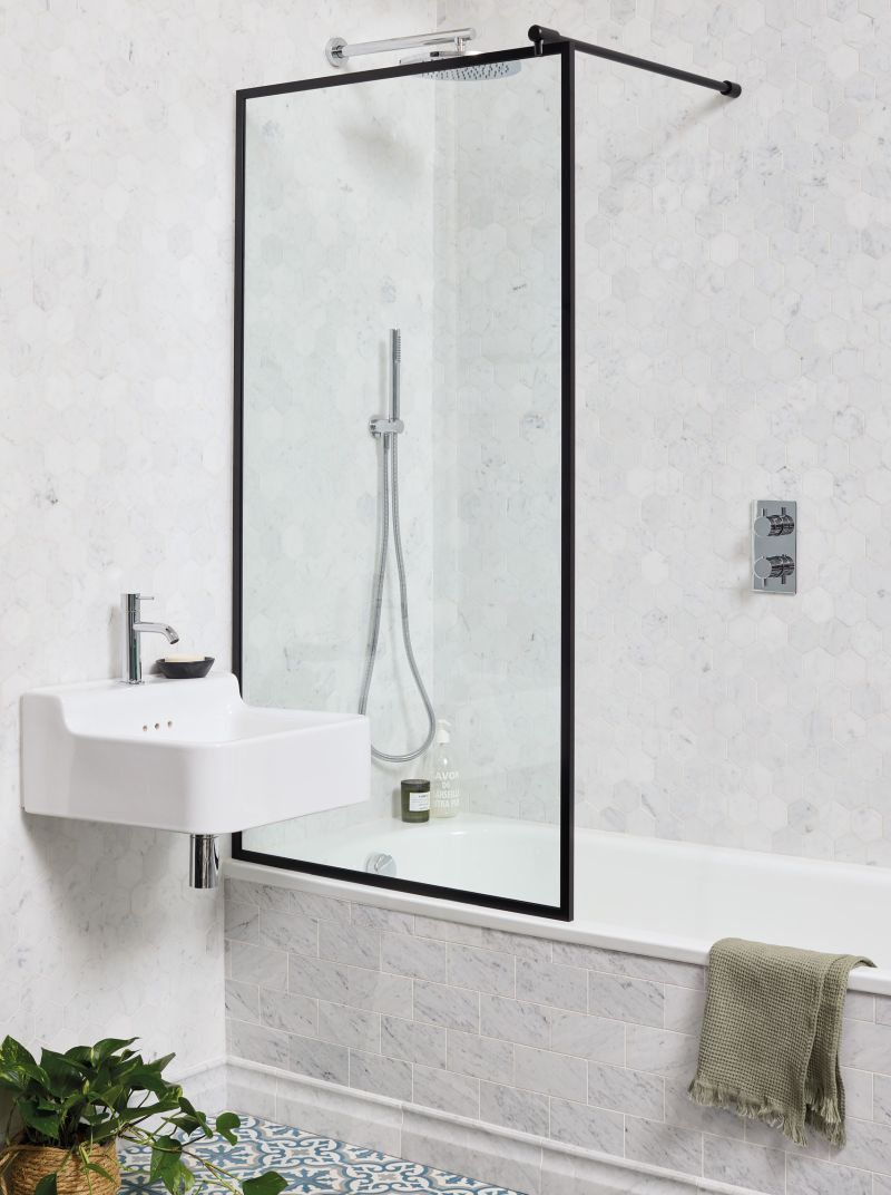 Framed Fixed Bath Screen