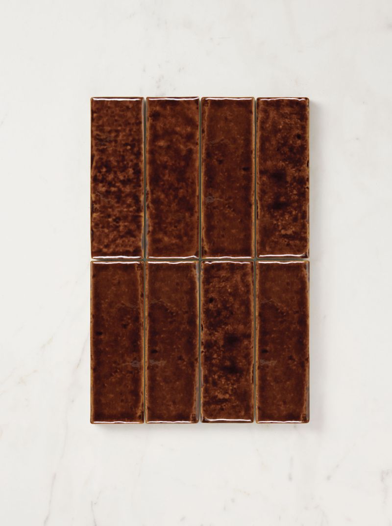 Monterey Chocolate 5x15 | Brown Glazed Metro Wall Tile