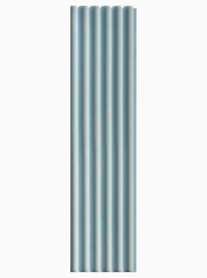 Corrugation Blue Ripple | Glazed Fluted Wall Tile