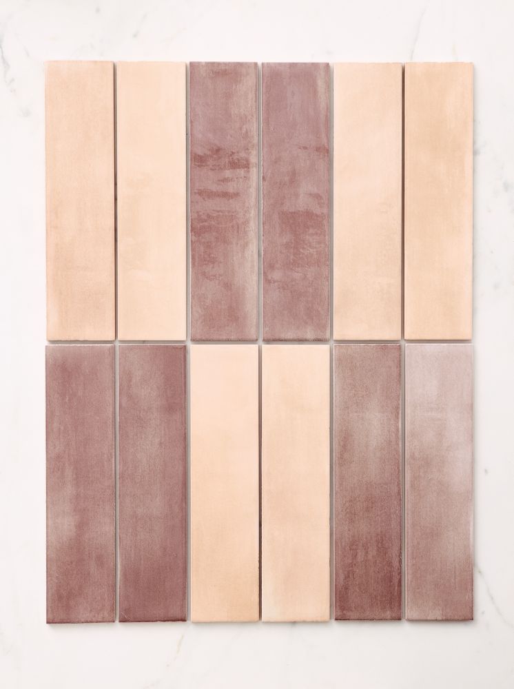 Bungalow 22 Pink Palace Long Brick | Pink Glazed Brick Wall Tile