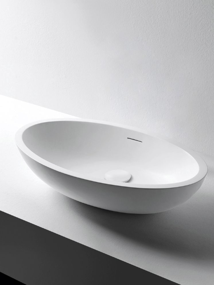 Charon Oval MarbleForm Basin