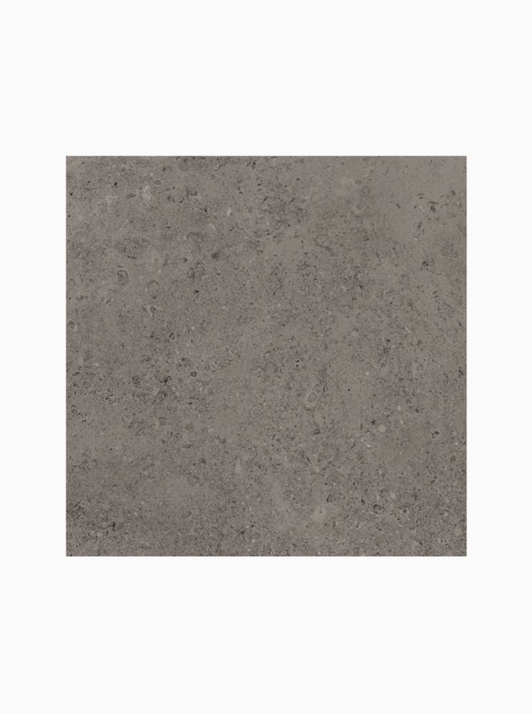 Cockleshell Boulder 60x60cm | Dark Grey Limestone Effect Tile