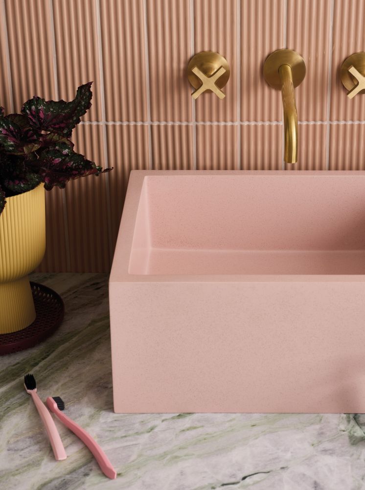 Corrugation Apricot Ripple | Glazed Fluted Wall Tile