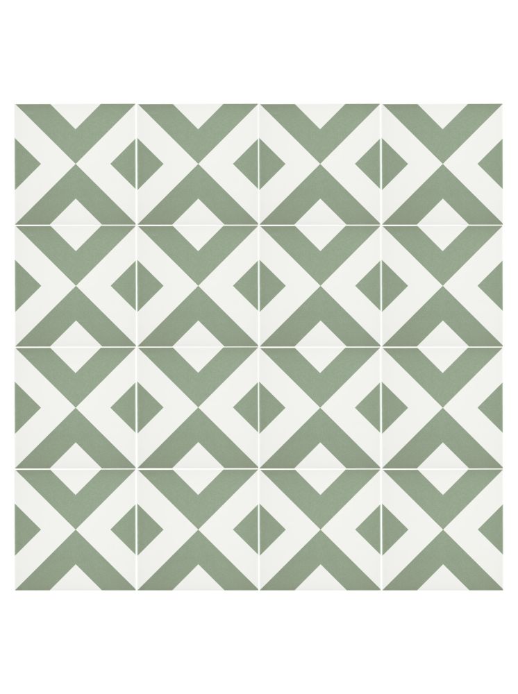Discotheque Cyndi | Green Patterned Porcelain Tile