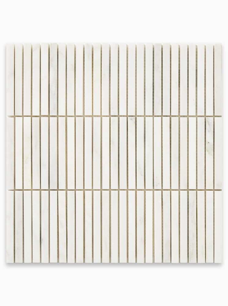 East Haven Small Kit Kat | White Marble Mosaic Wall & Floor Tile