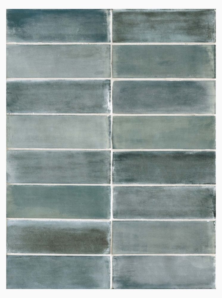 Fellini Nuvola Matt 5.2x16cm | Blue Grey Zellige Style Wall Tile