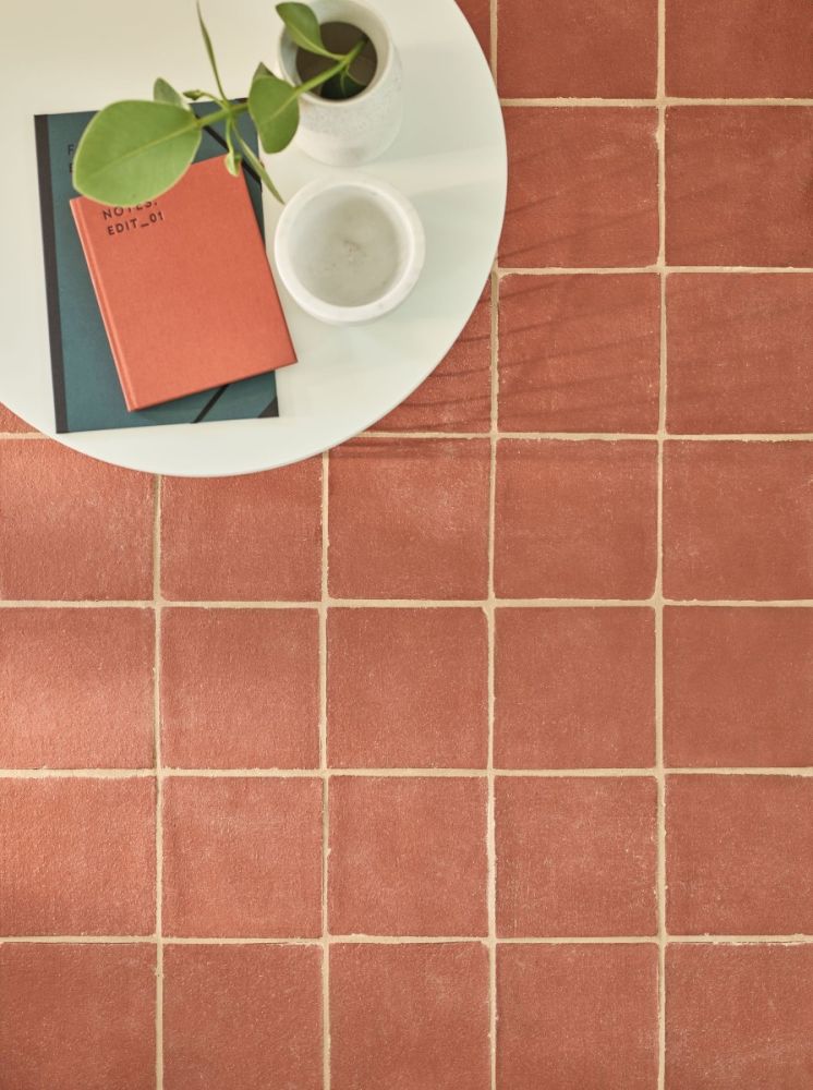 Handmade Terracotta Red 20x20cm | Handmade Wall & Floor Tile