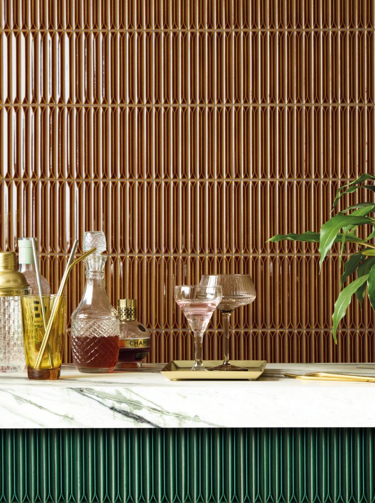 Bamboo Design Tiles Bamboo Lustre Porcelain Mosaic Forest Unique