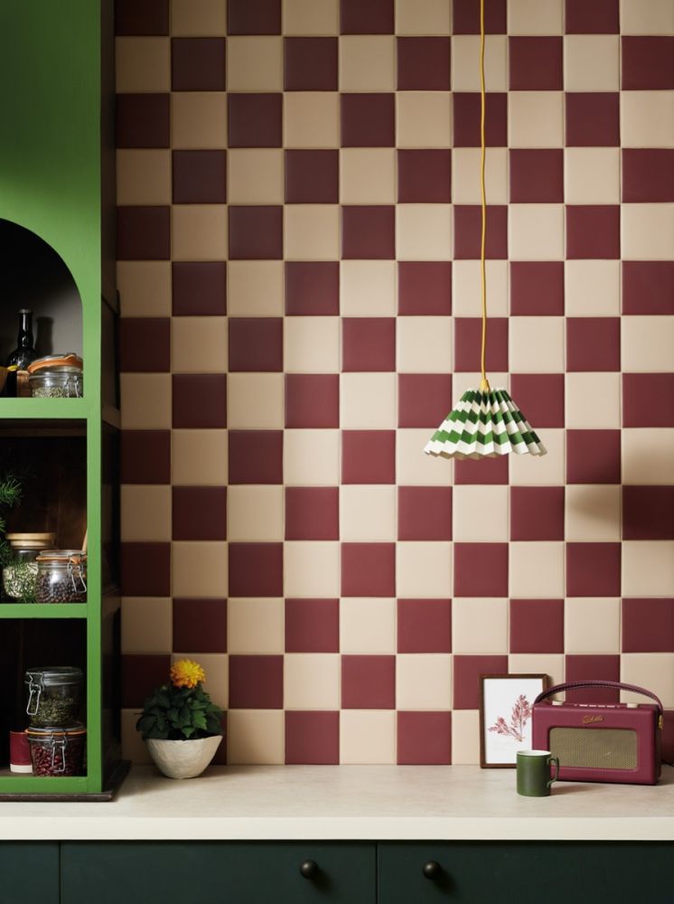 Kromatic Wine | Matt Burgundy Porcelain Wall & Floor Tile