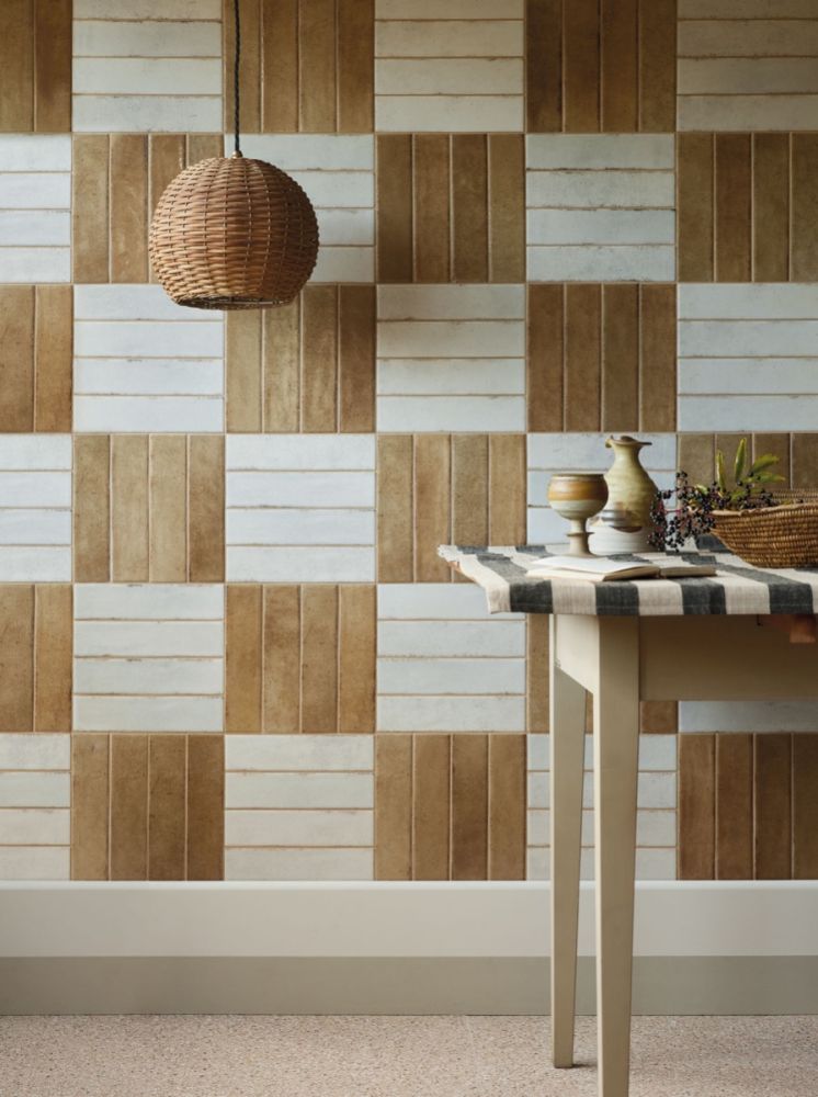 Nettuno Sand 6x25cm | Tan Gloss Glazed Wall Tile