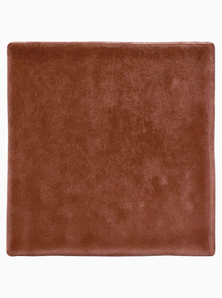 Tan-Tan Adobe 10x10cm | Deep Terracotta Zellige Style Wall Tile