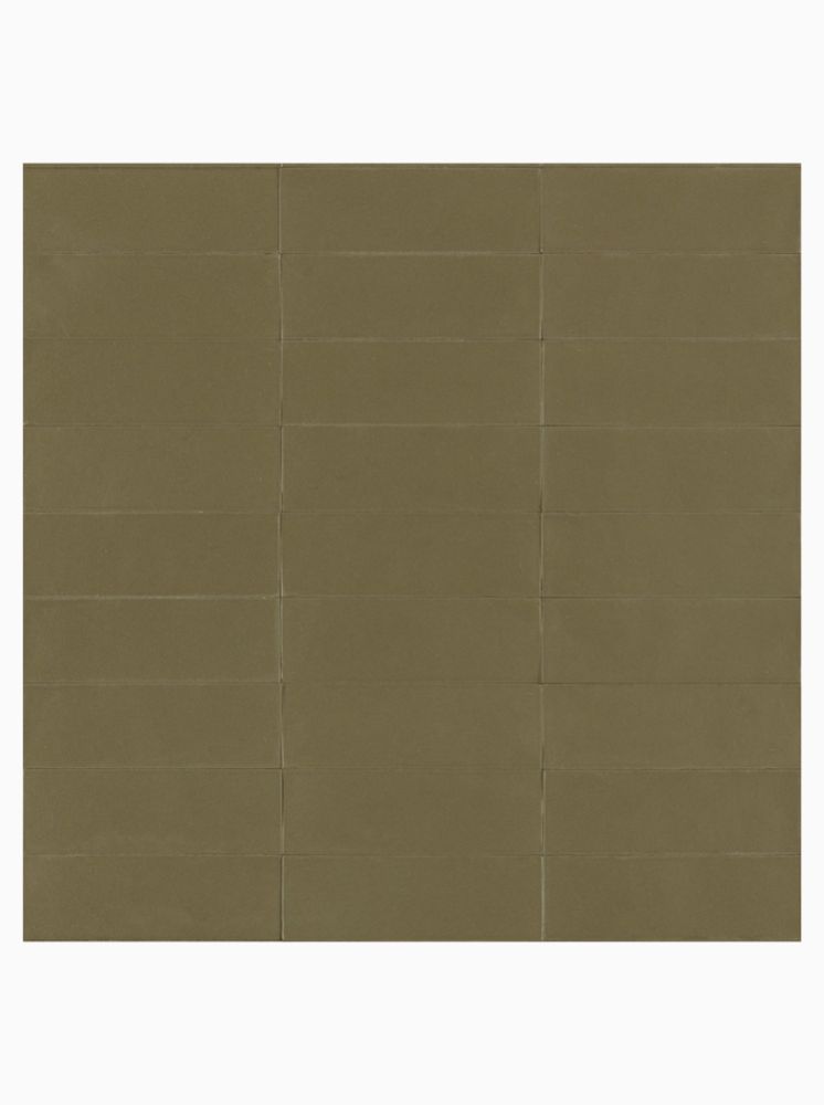 Tavolozza Moss 5x15cm | Green Matt Glazed Wall Tile