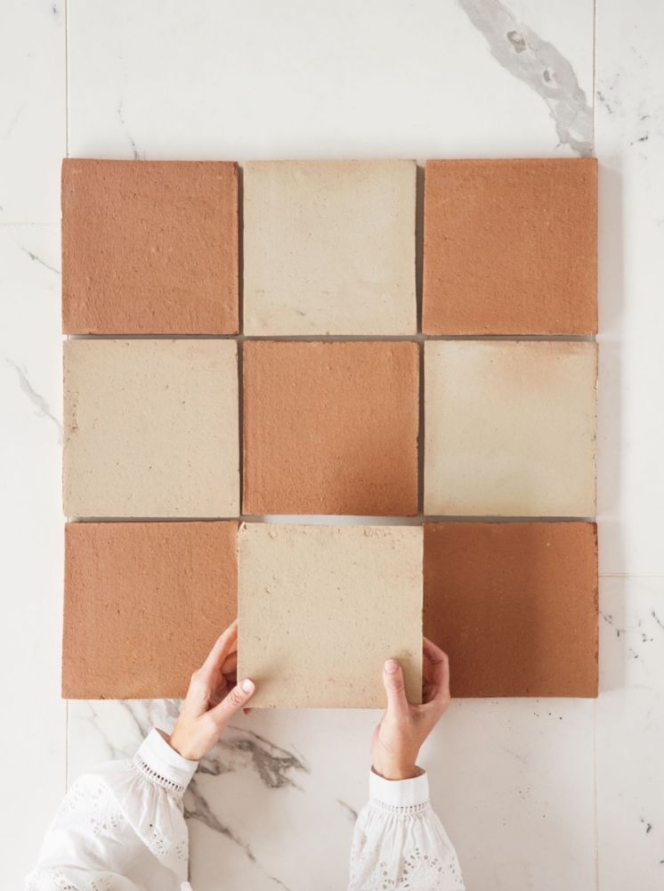 Handmade Terracotta Red 20x20cm | Handmade Wall & Floor Tile