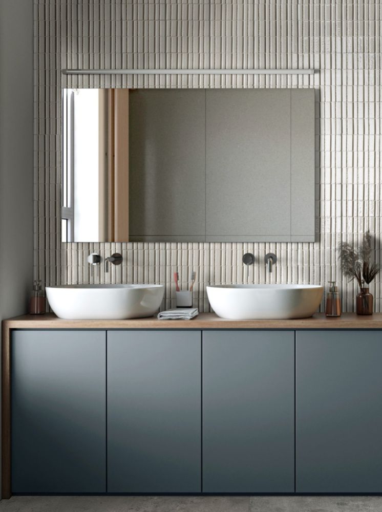 West Ridge Clark Ridged 7.5x20cm | White Pitted Brick Wall Tile