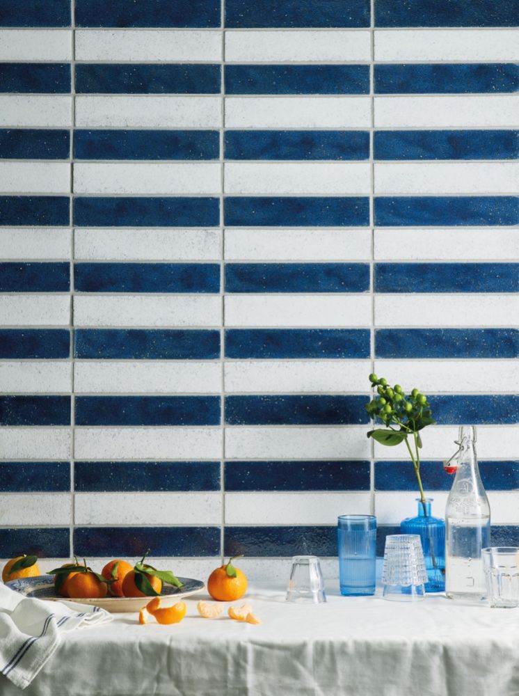 Williamsburg Brick Shoreline | White Handmade Slim Brick Tile