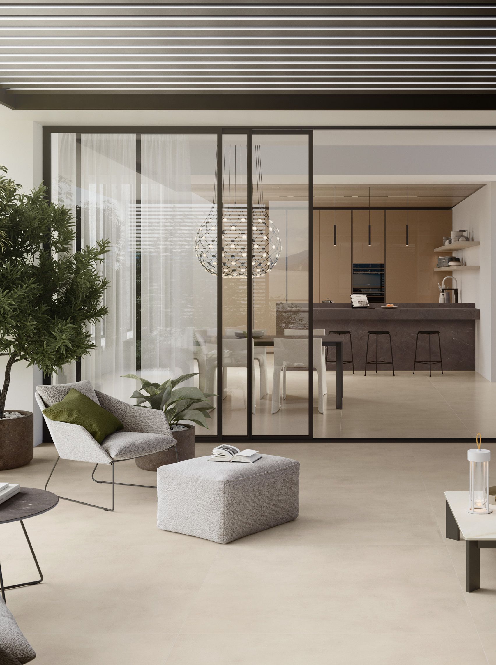 Allaperto Plaster Ash 60x60 | Stone Effect Porcelain Tile