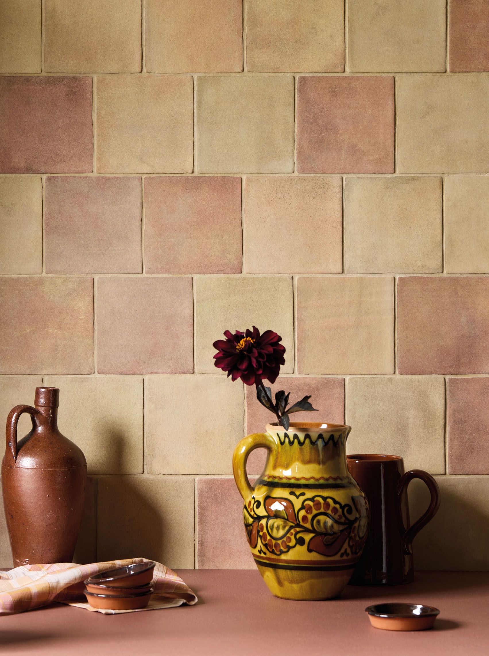 Barnfield Brick 12.2x12.2 | Terracotta Zellige Style Wall Tile
