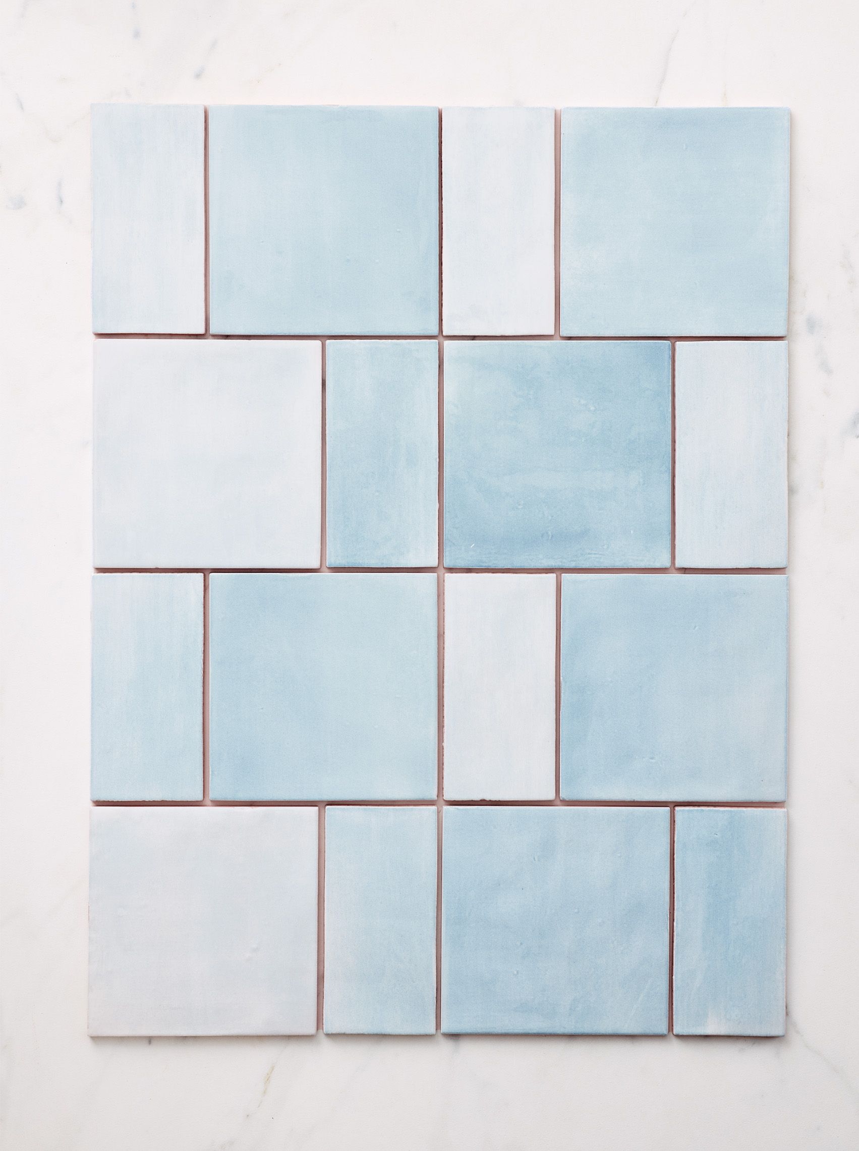Bungalow 22 Pool Blue Square | Blue Glazed Square Wall Tile