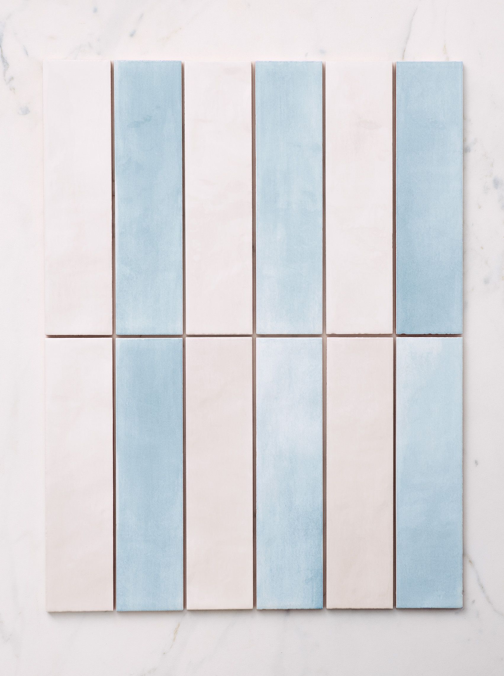 Bungalow 22 Moorish White Long Brick | White Glazed Brick Wall Tile