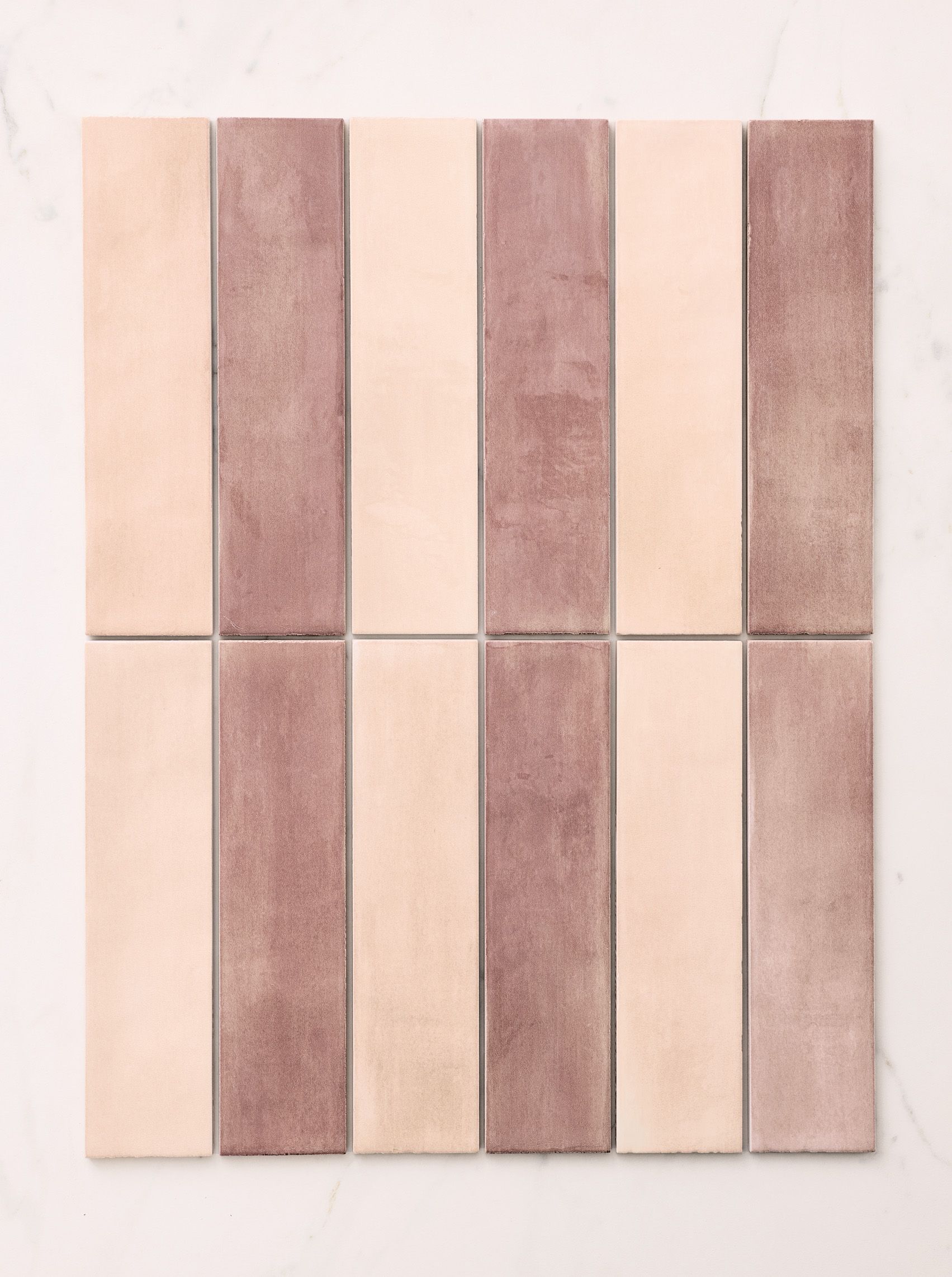 Bungalow 22 Peach Cocktail Long Brick | Peach Glazed Brick Wall Tile