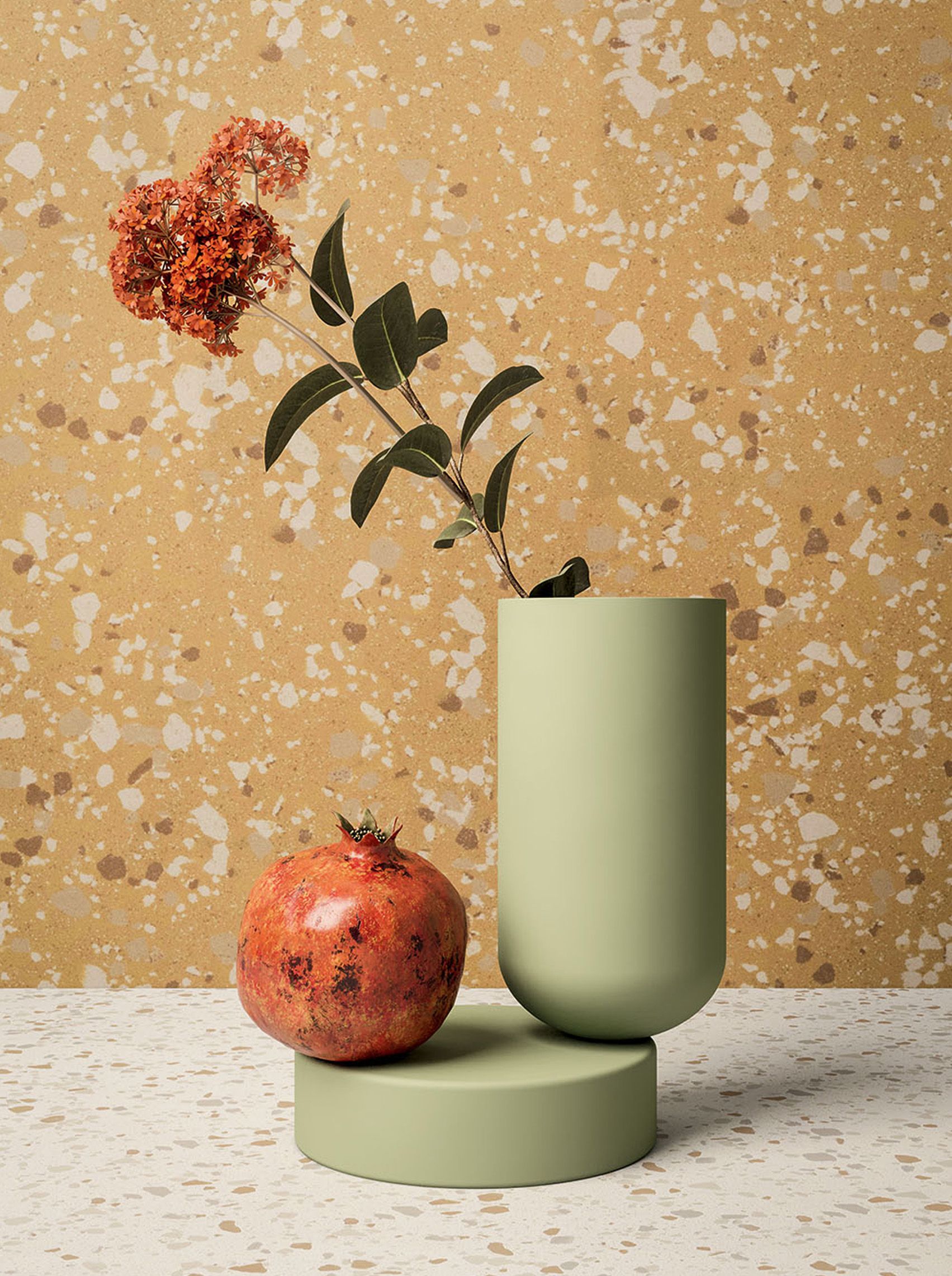 Cornucopia Sunflower 60x60cm | Terrazzo Effect Porcelain Tile