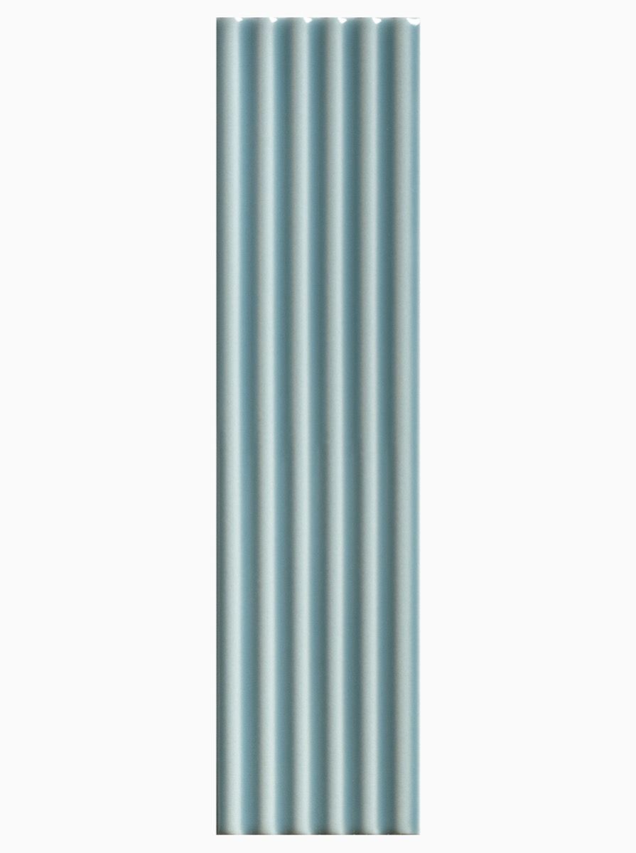 Corrugation Blue Ripple | Glazed Fluted Wall Tile