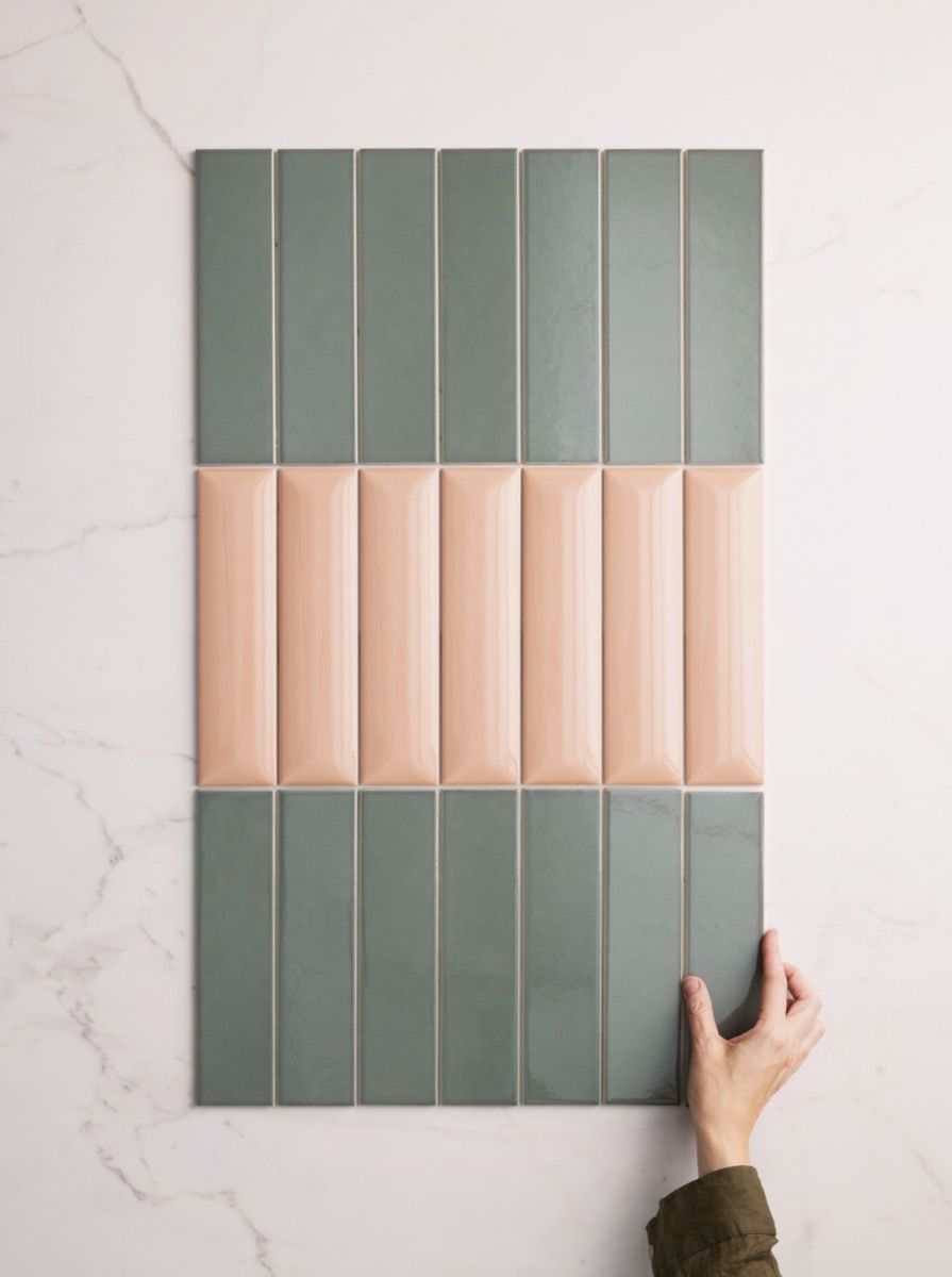 Corrugation Green | Glazed Brick Wall Tile