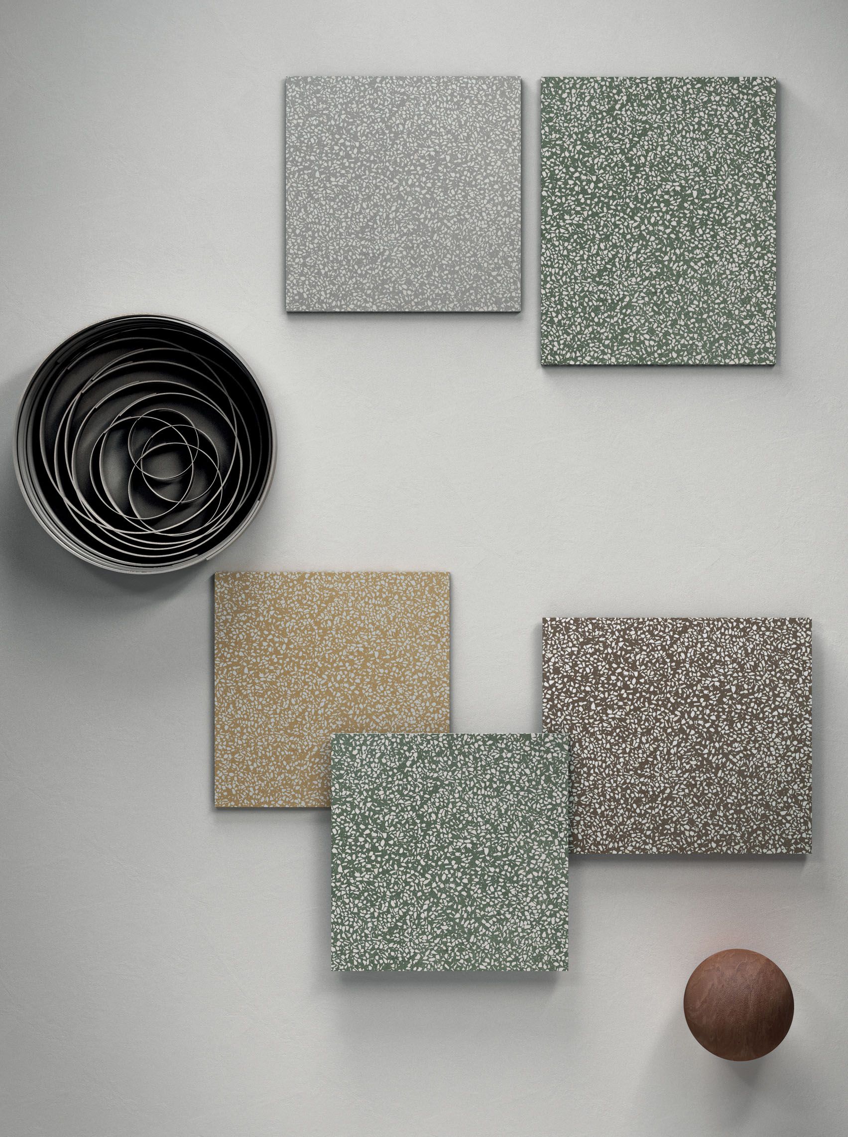 Diavoletti Moka 60x60cm | Brown Terrazzo Effect Porcelain Tile