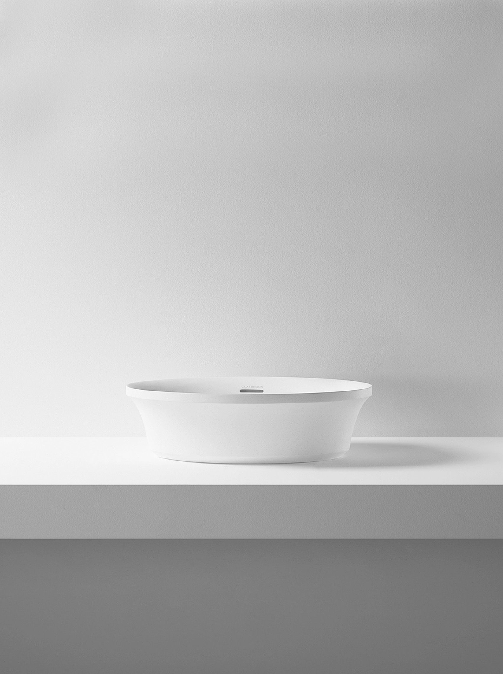 Flute Marbleform Oval Basin | Composite Stone