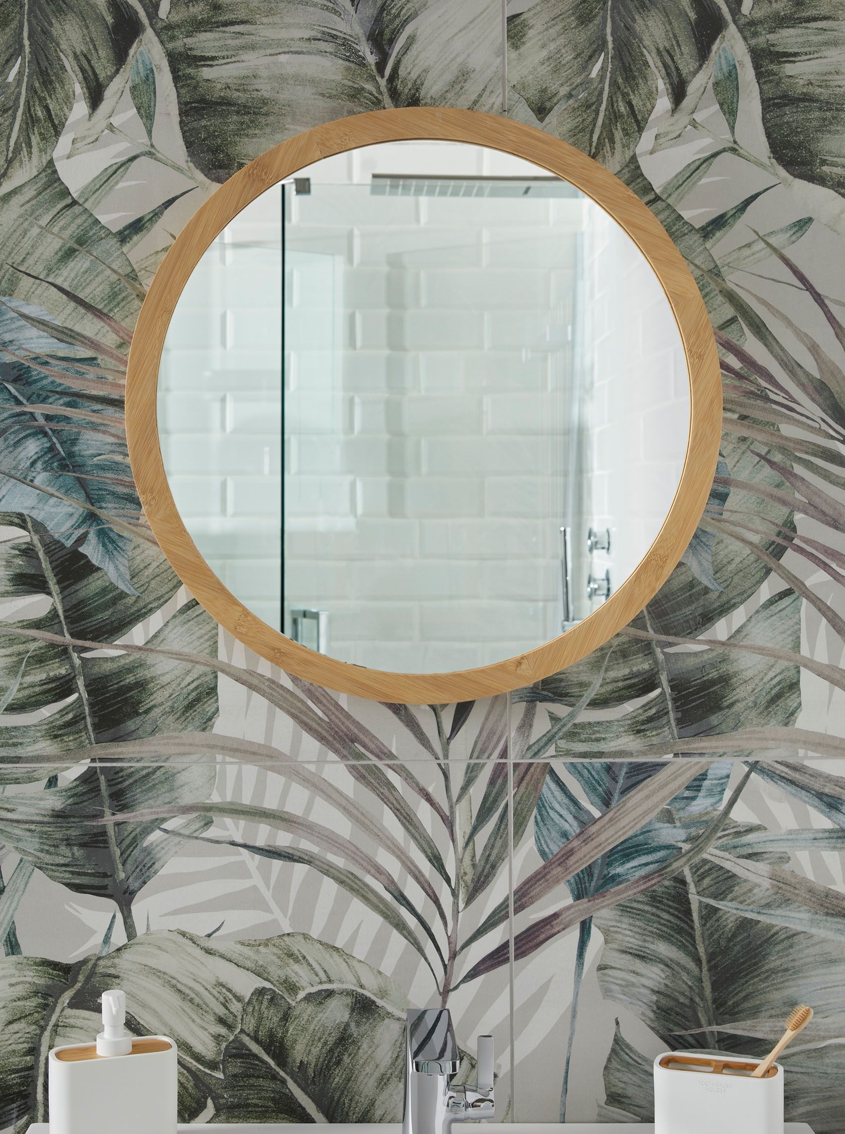 Hanoi Round Bamboo Mirror 60 dia