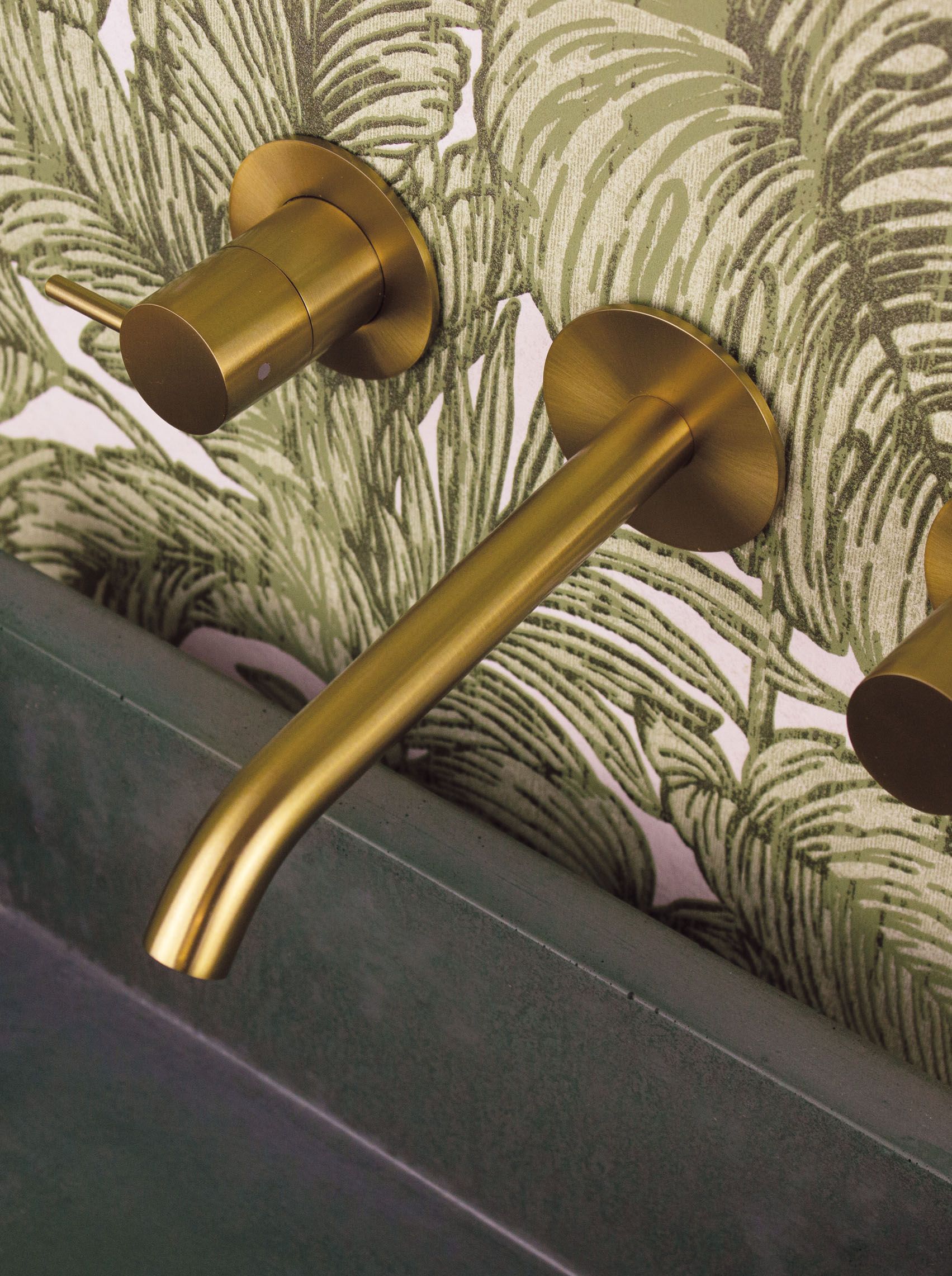 Hockley Brook Wall Mounted 3 Hole Basin Mixer