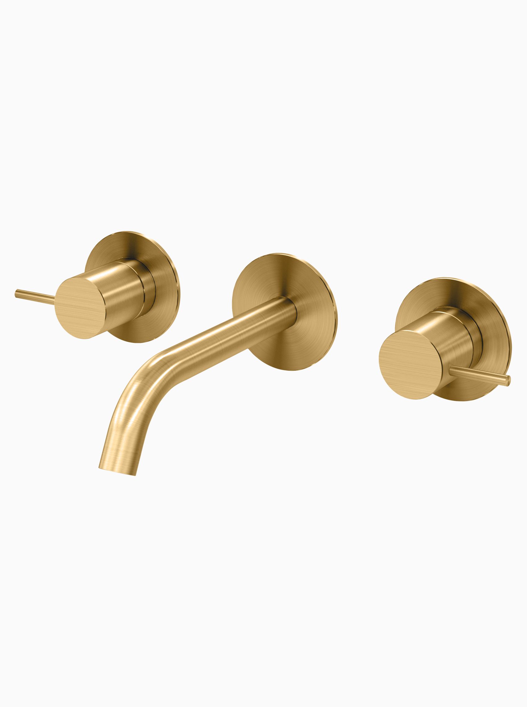 Hockley Brook Wall Mounted 3 Hole Basin Mixer