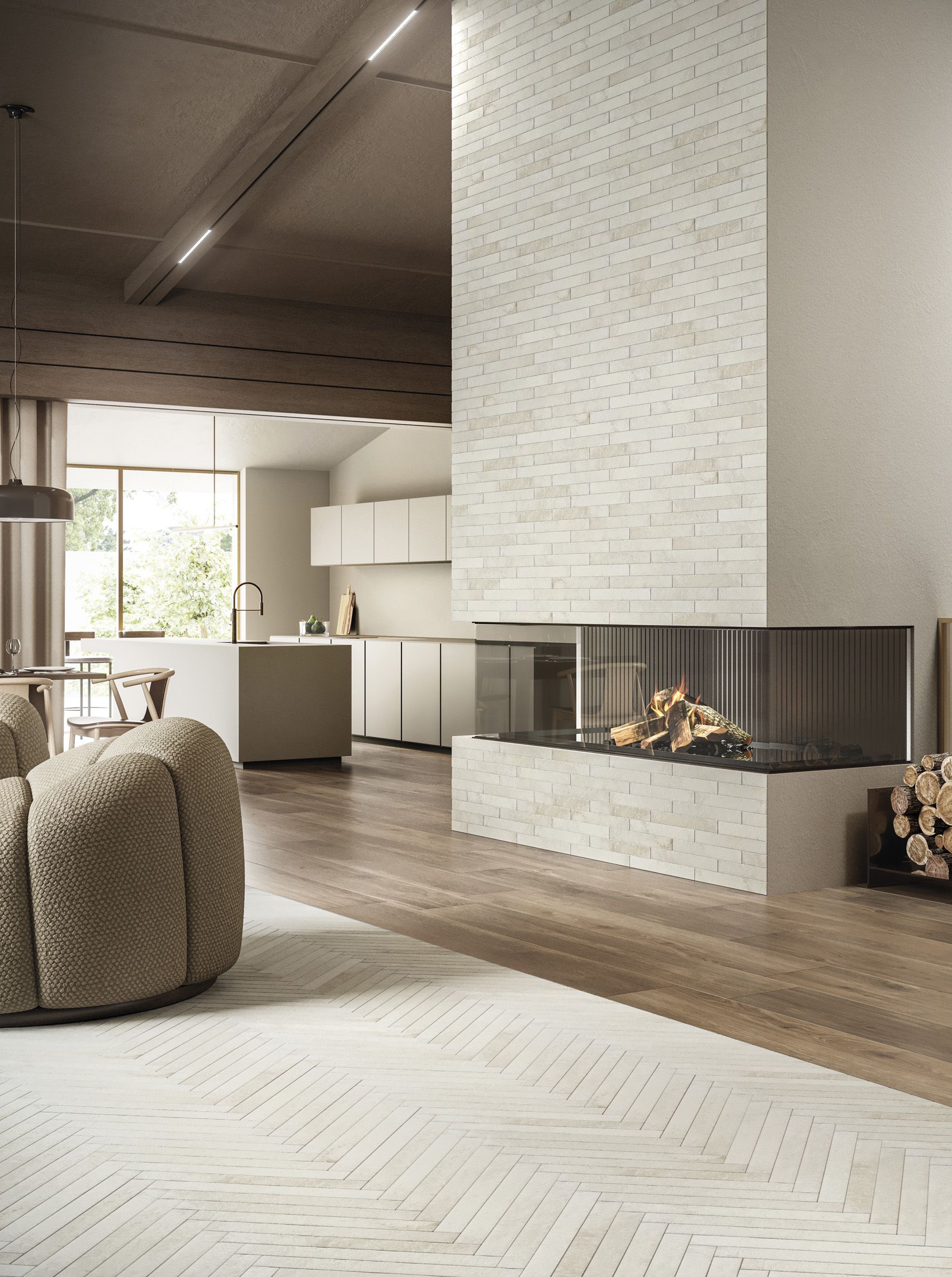 Hoxton Square Emin | White Long Brick Porcelain Tile