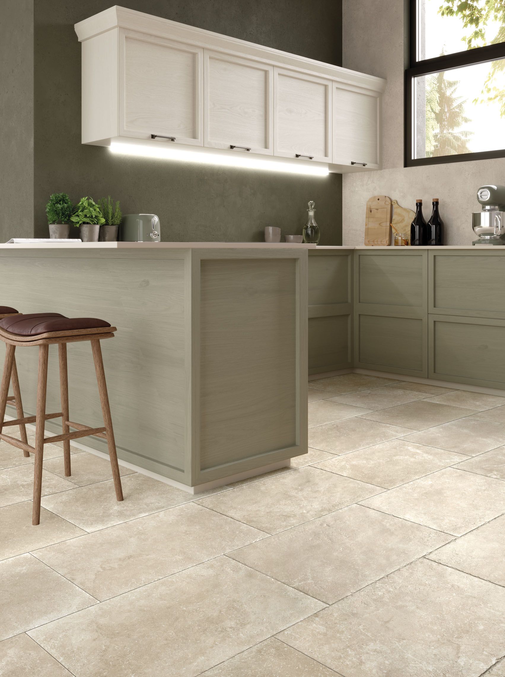 Merestone Lime 60x40cm | Limestone Effect Porcelain Tile