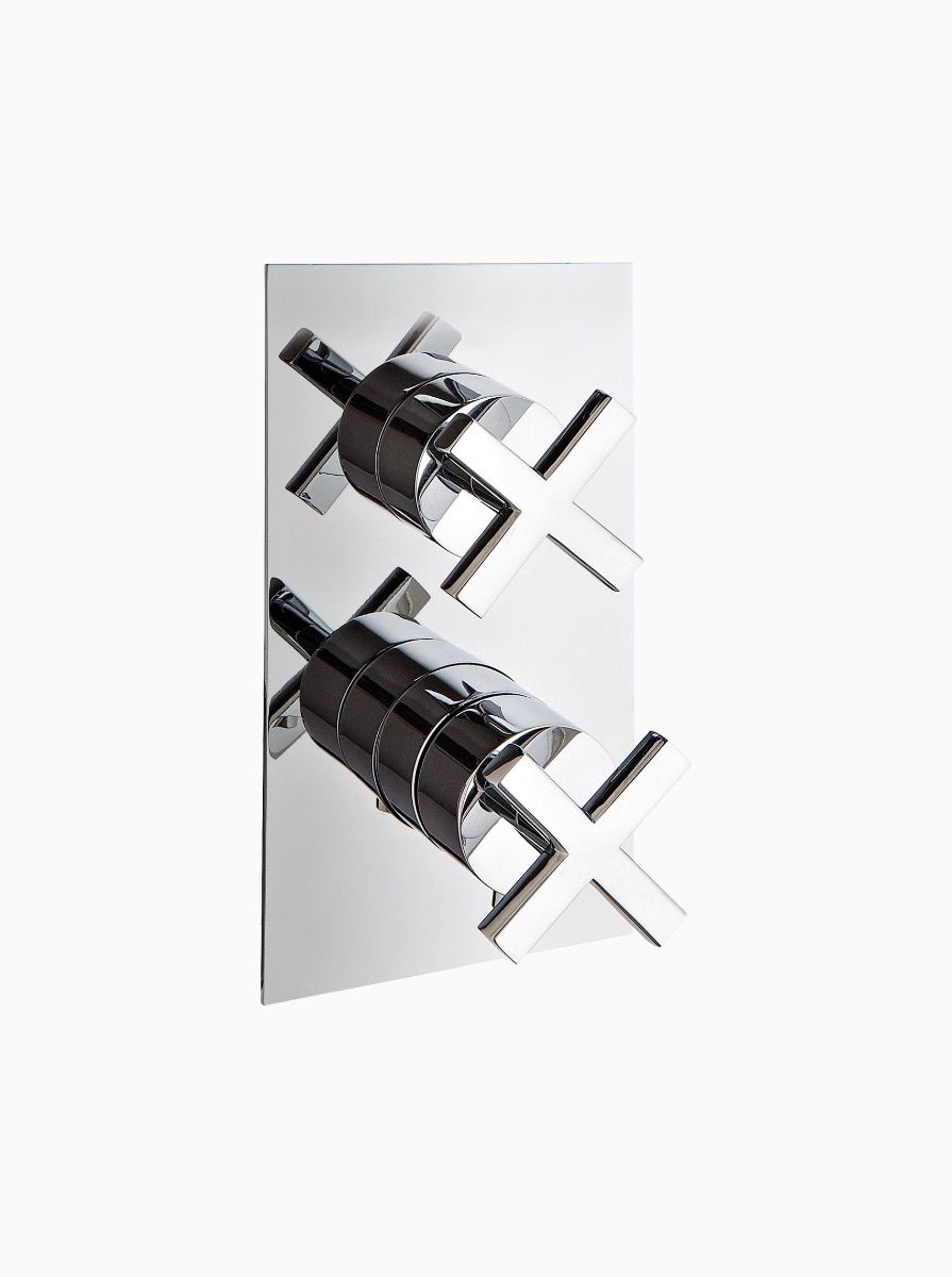 Midtown 2 Way Thermostatic Concealed Shower Cross Heads | Claybrook