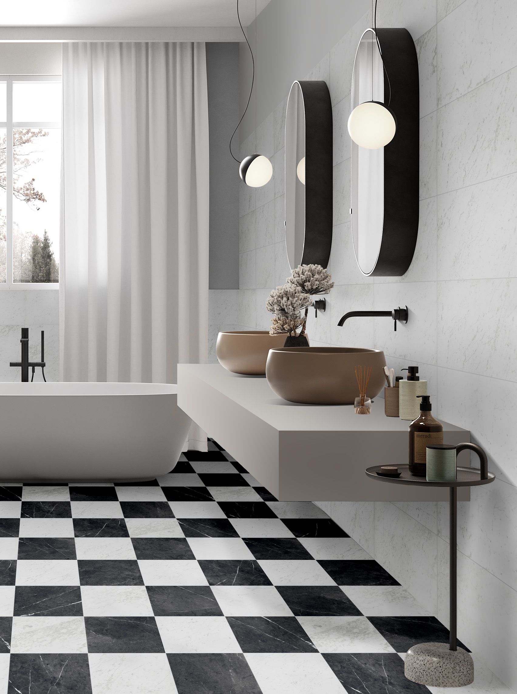 Millbrook Carrara 30x30cm | White Marble Effect Porcelain Tile