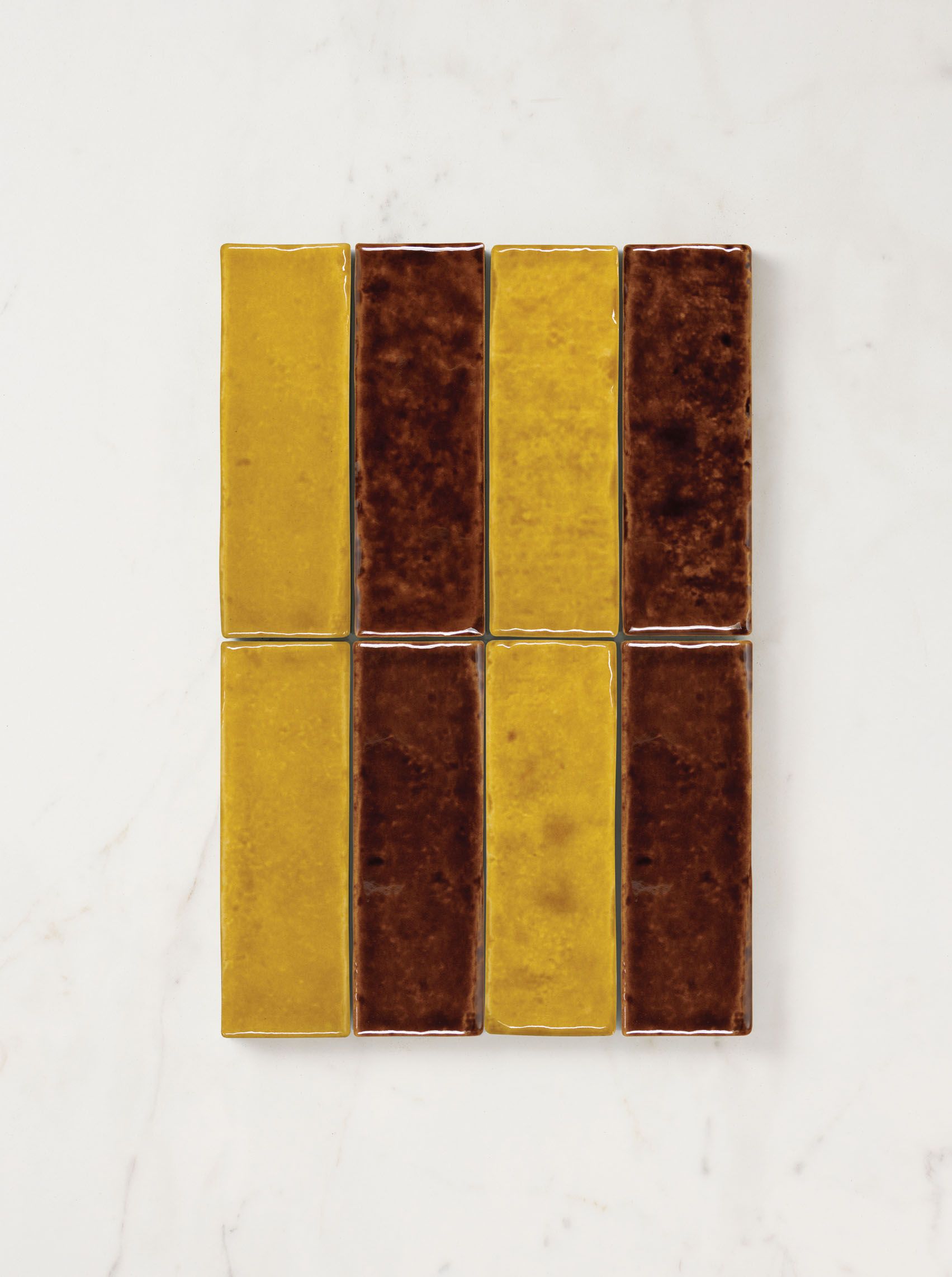 Monterey Mustard 5x15 | Yellow Glazed Metro Wall Tile