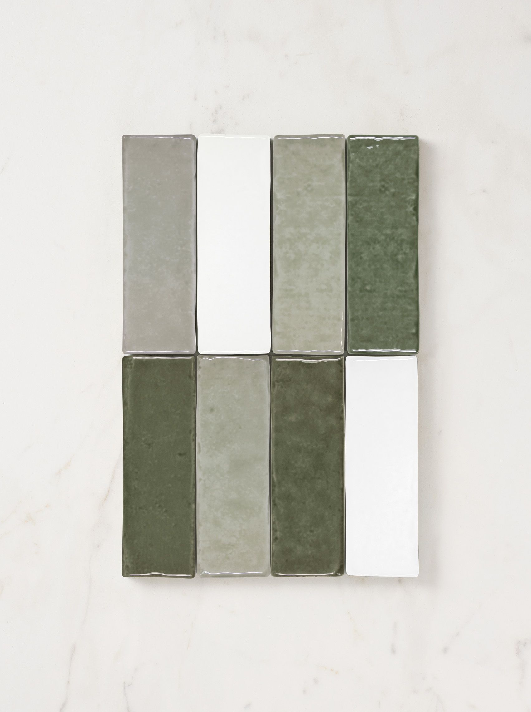 Monterey Seaweed 5x15 | Green Glazed Metro Wall Tile